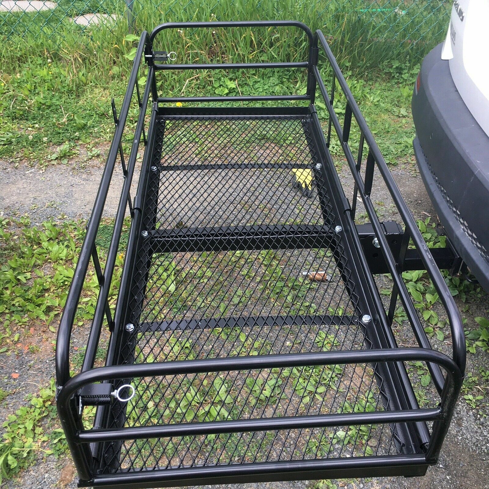 Cargo Carrier Hitch Mount Cargo Basket Luggage Rack Carrier w/ 2 ...