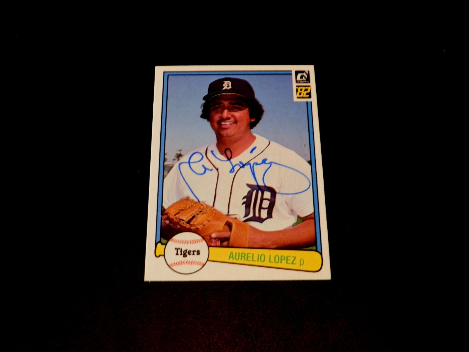 Aurelio Lopez 1982 Donruss #359 Autographed Detroit Tigers Card Vintage ...