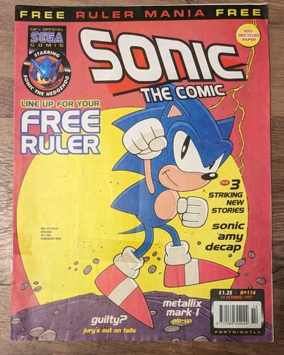 Sonic the Comic #114 - HTF Fleetway UK Sonic The Hedgehog Magazine ...