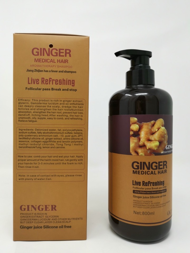 GINGER MEDICAL HAIR SHAMPOO (800 ML) WITH HERBAL INGREDIENTS | eBay