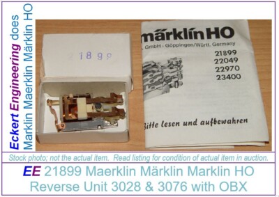 NEW 21899 Märklin Reverse Unit for Unit Trains 3028 and 3076 | eBay