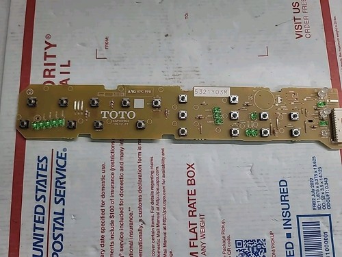 Toto Washlet Bidet Seat ONLY REPLACEMENT CONTROL BOARD FOR SW3074 **NEW ...