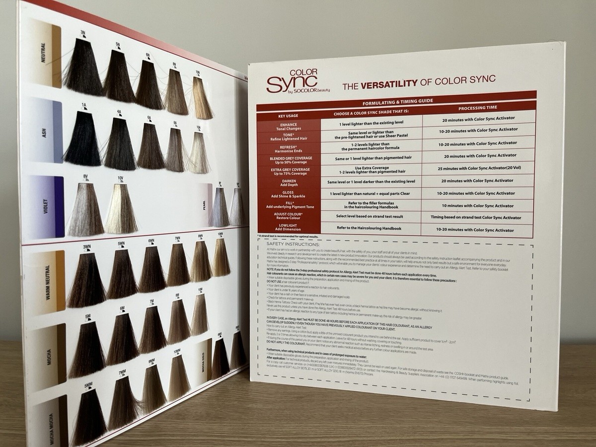 Matrix So Color Swatch Chart