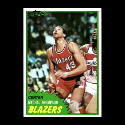 Mychal Thompson 1981-82 Topps Portland Trail Blazers #36 Nice! 4 | eBay