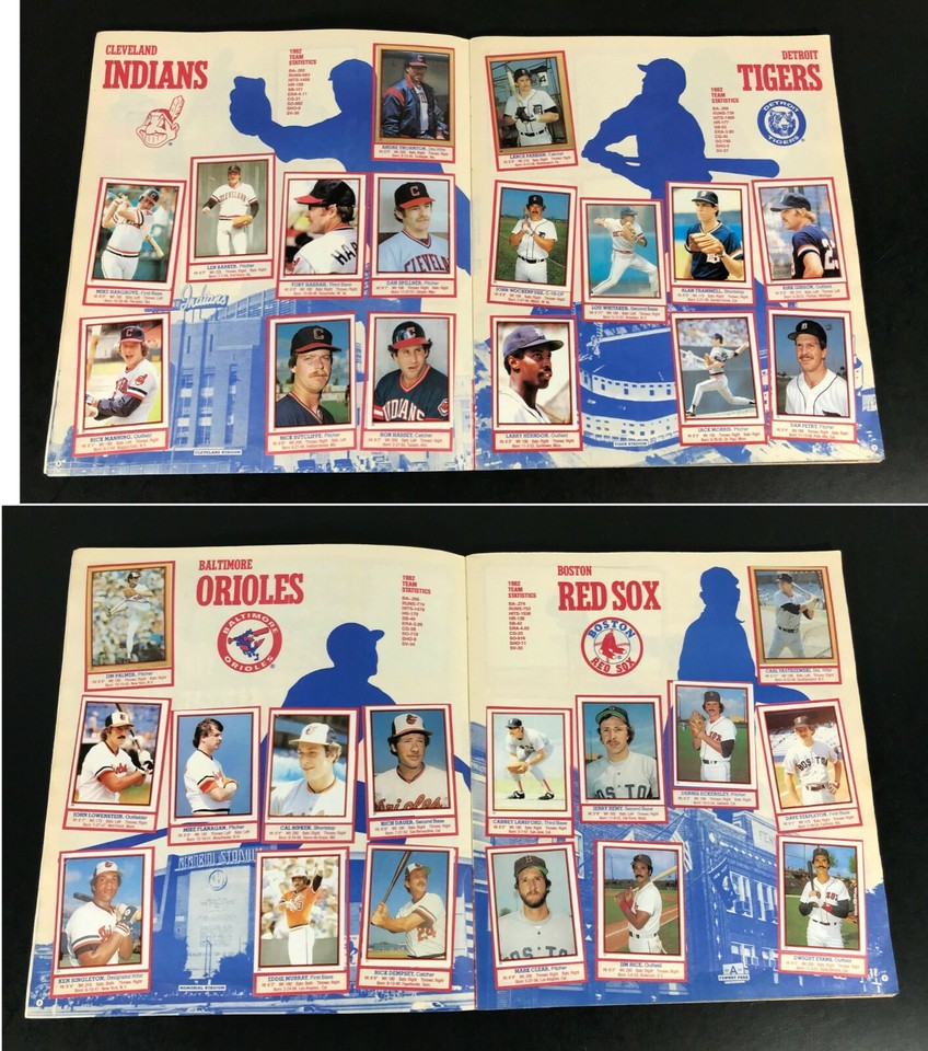 1983 TOPPS Sticker Album Book COMPLETE ALL 330 Stickers INCLUDED ...