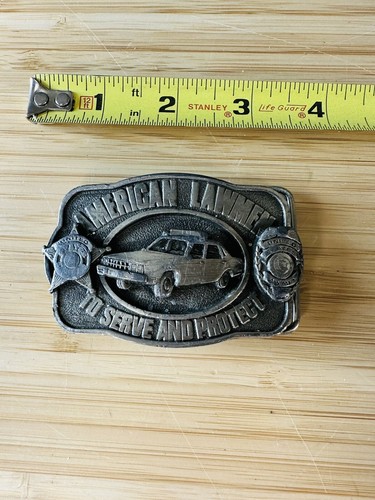 The American Lawman To Serve & Protect VTG Police Commemorative Belt ...