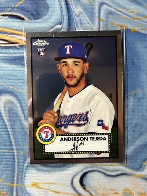 Anderson Tejeda 2021 Topps Chrome Platinum Anniversary RC #101 Texas ...