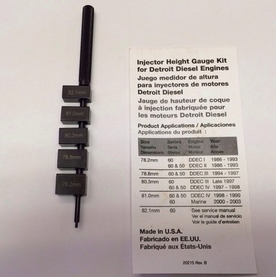 Kastar 3350 Injector Height Gauge Kit For Detroit Diesel Engines ...