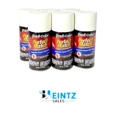 Duplicolor BGM0434 Perfect Match GM Olympic White 8oz Aerosol 6PACK 50 ...