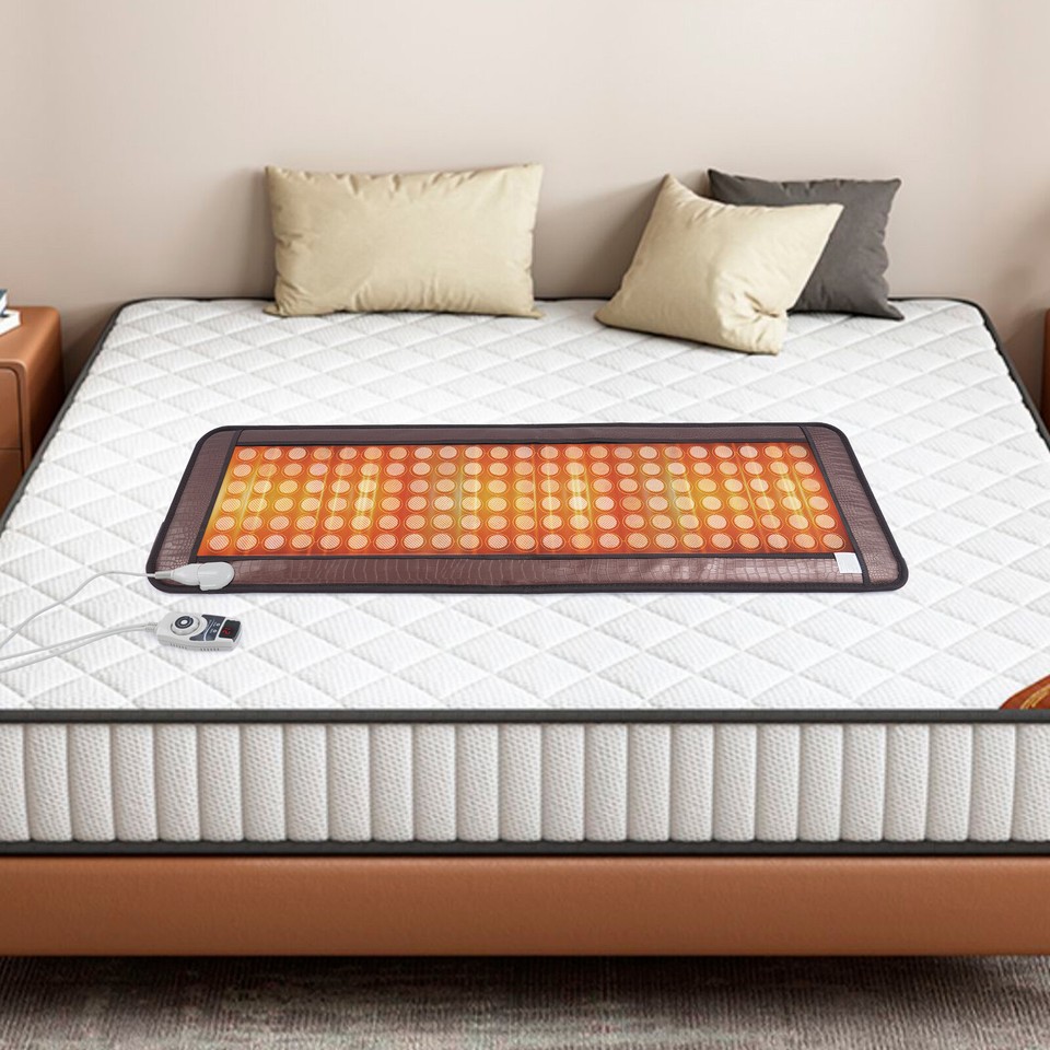 Natural Jade Tourmaline Stone Far-infrared Therapy Mat Electric Heating ...
