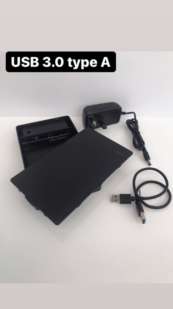 3.5” External HDD Enclosure USB 3.0 SATA SSD Hard Drive Caddy Case for ...