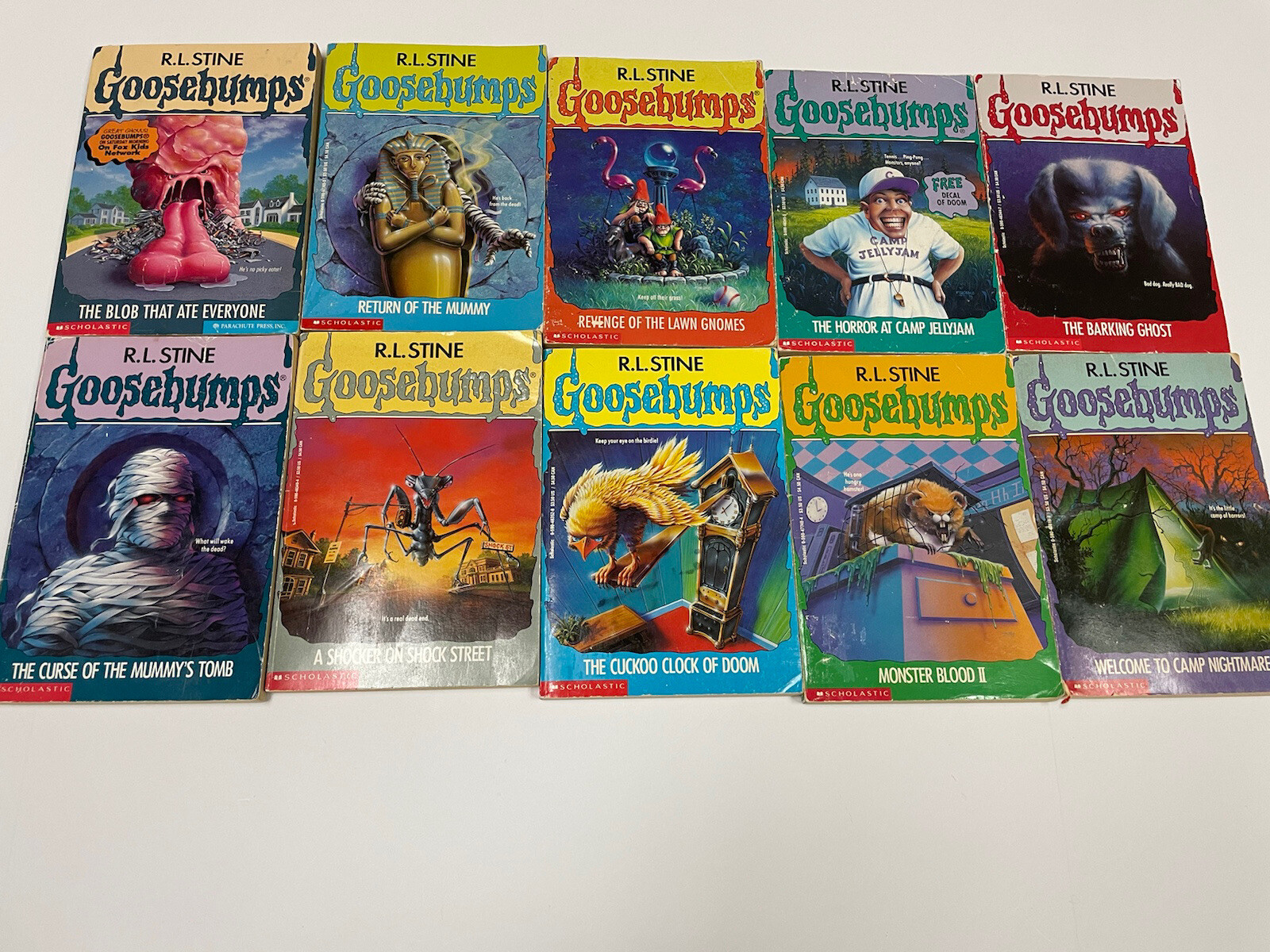 Goosebumps Lot of 10 books RL Stine Vintage 90s | eBay