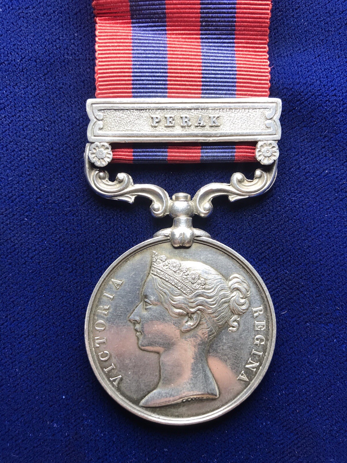 India General Service Medal 1854-95, 1 Clasp, Perak, HMS Charybdis | eBay