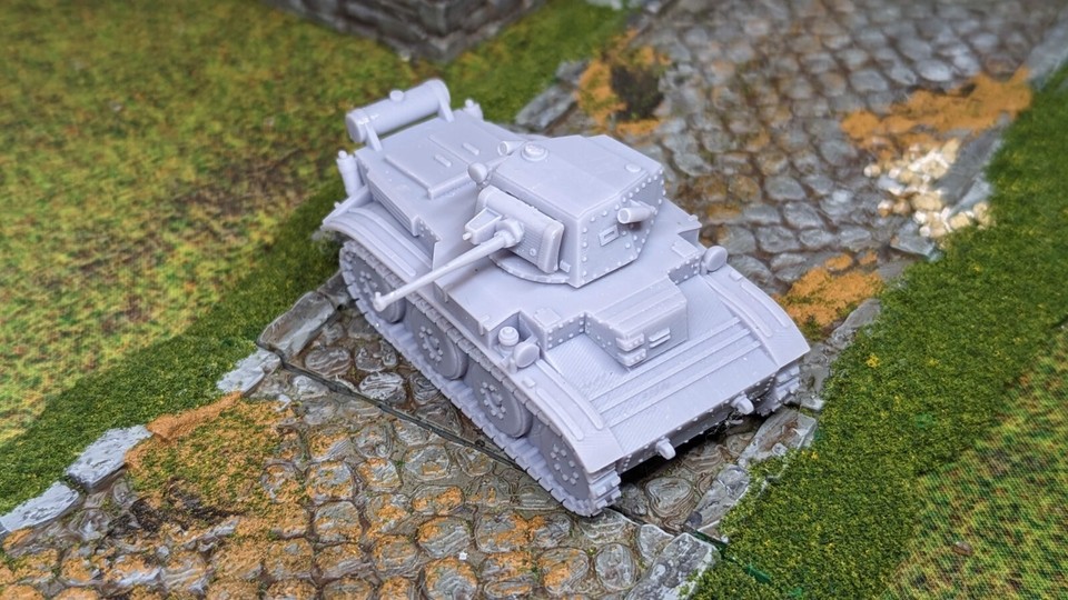 WW2 UK TETRARCH LIGHT TANK MK.VII (A17), 3D PRINTED, MANY SCALES ...