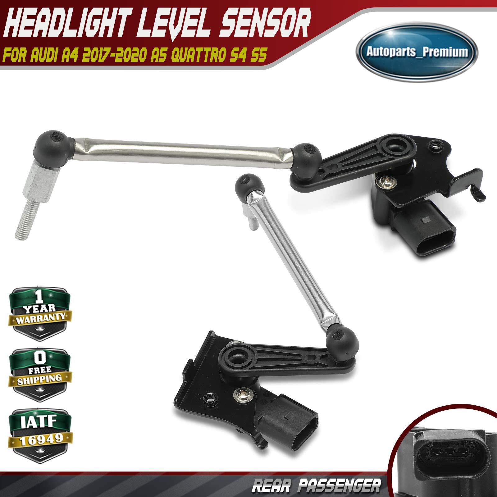 2x Rear Headlight Level Sensor for Audi A4 2017-2020 A5 Quattro 2018 ...