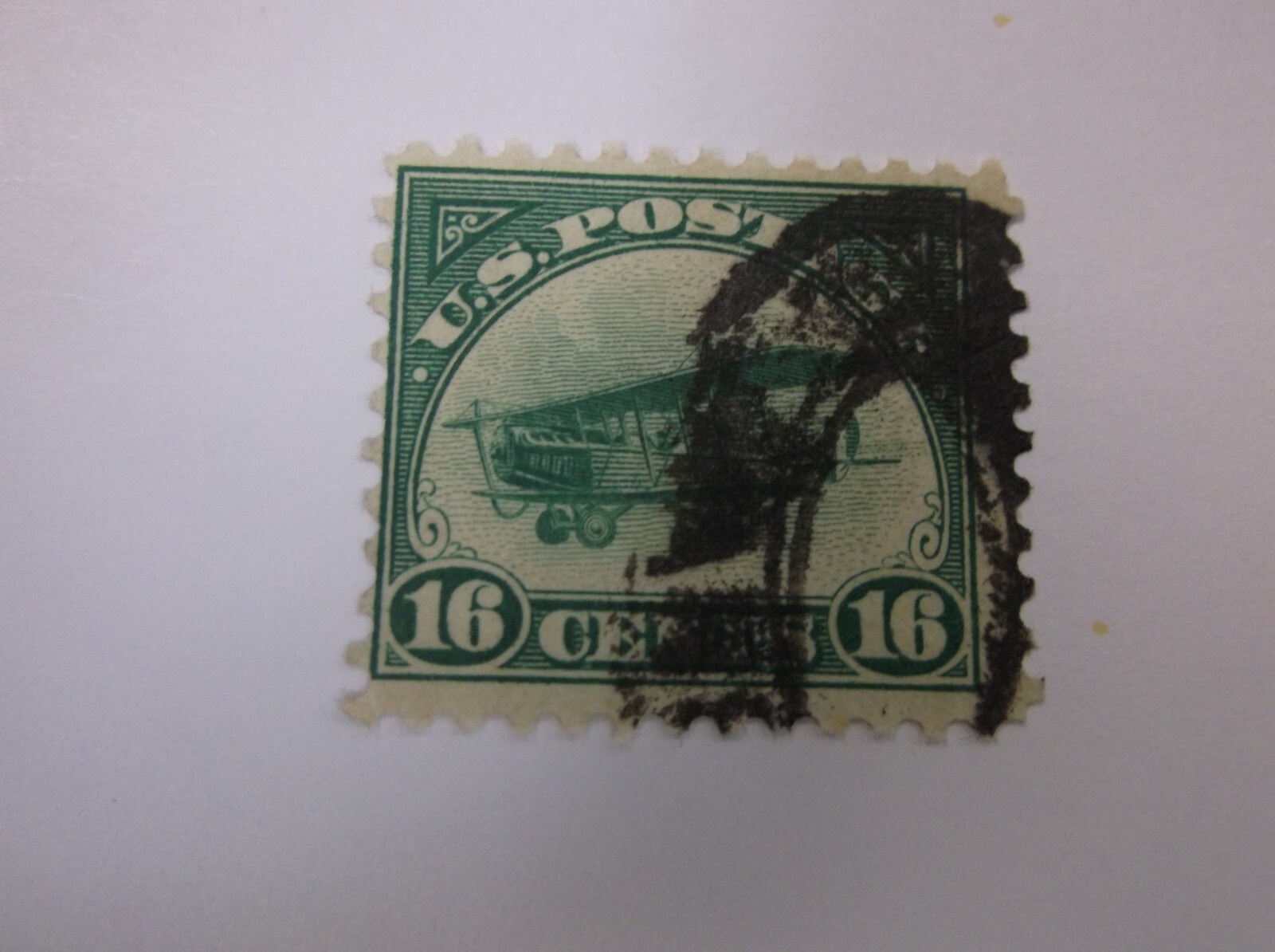 US #C2 Used Green 16 Cent Stamp SCV $30.00 | eBay