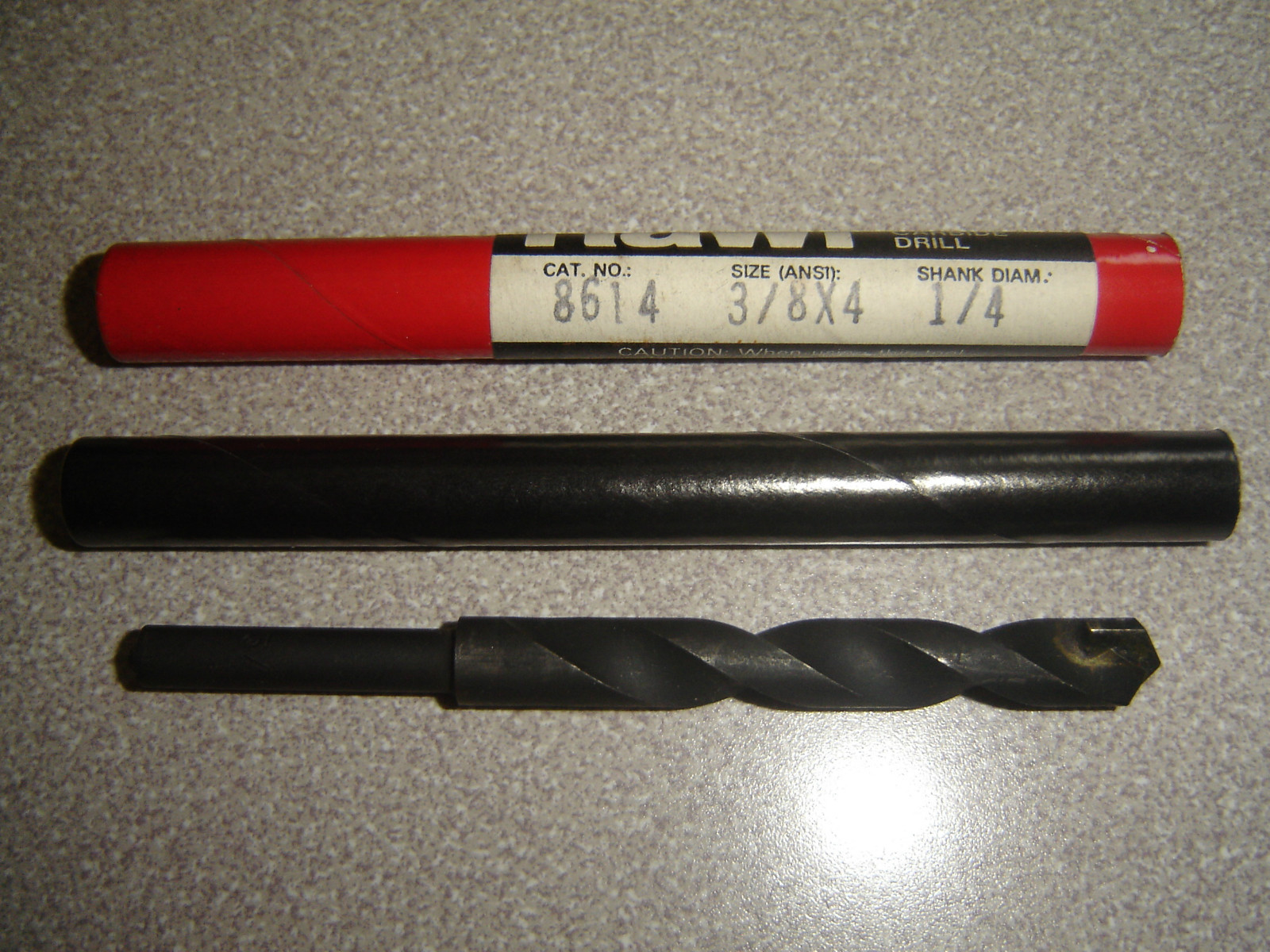 Lot of 2, Rawl 8614, 3/8 x 4 Deep Flute Carbide Masonry Drill Bit, Slow ...