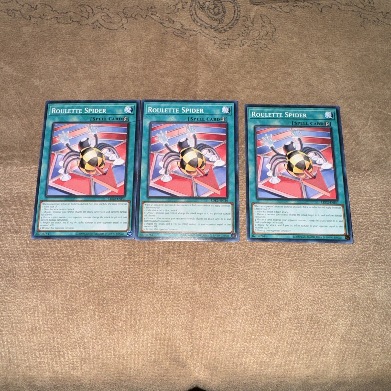 Yugioh! Roulette Spider x3 LDK2-ENJ30 Playset NEW Unlimited NM/M | eBay