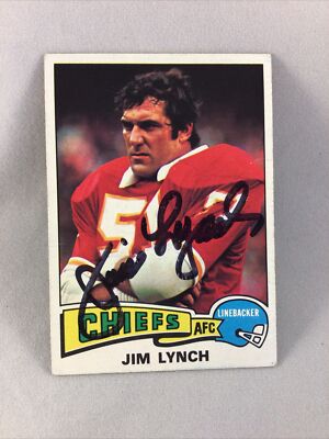 Jim Lynch-Notre Dame- Kansas City Chiefs Autographed Card | eBay