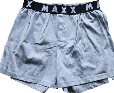Man, boxer Small Maxx Knit Cotton buttons Grey New combine posting ...