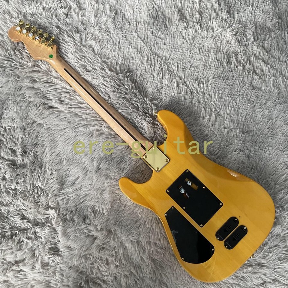 High Quality Yellow Quilted Maple Top Electric Guitar Gold Hardware ...