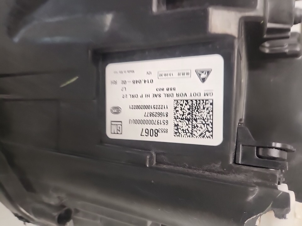 2022 2023 2024 CHEVROLET EQUINOX Passenger RH LED HEADLIGHT 85538067 ...