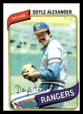 1980 Topps #67 Doyle Alexander Texas Rangers Baseball card | eBay