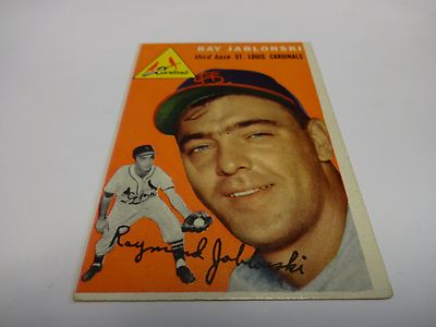 1954 Topps Baseball Ray Jablonski St. Louis Cardinals Card #26 | eBay