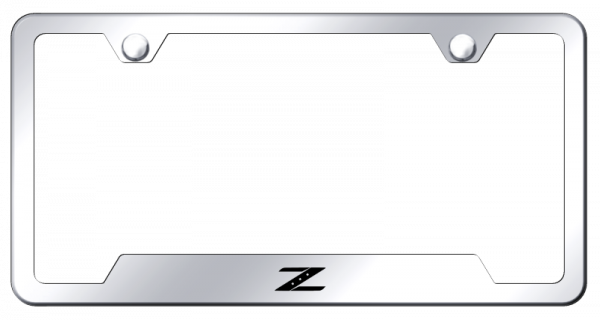 Nissan Z Laser Etched Logo Notched License Plate Frame Official ...