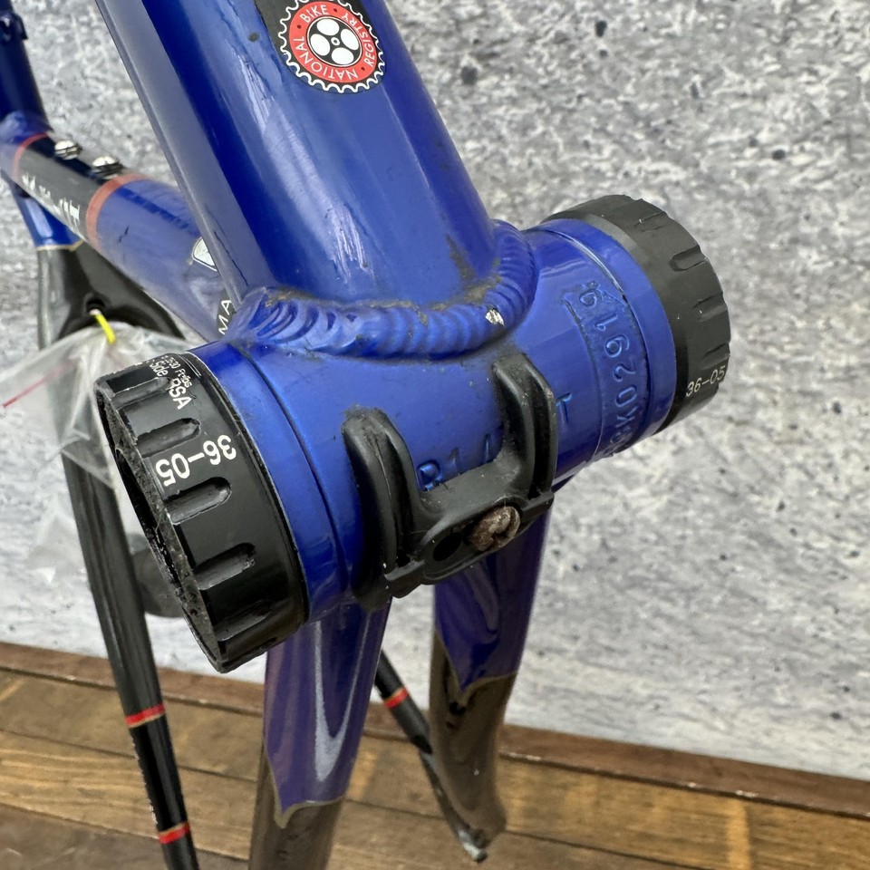 Raleigh Super Course Road Bike Frame 46cm Aluminum Carbon Blue 700c ...