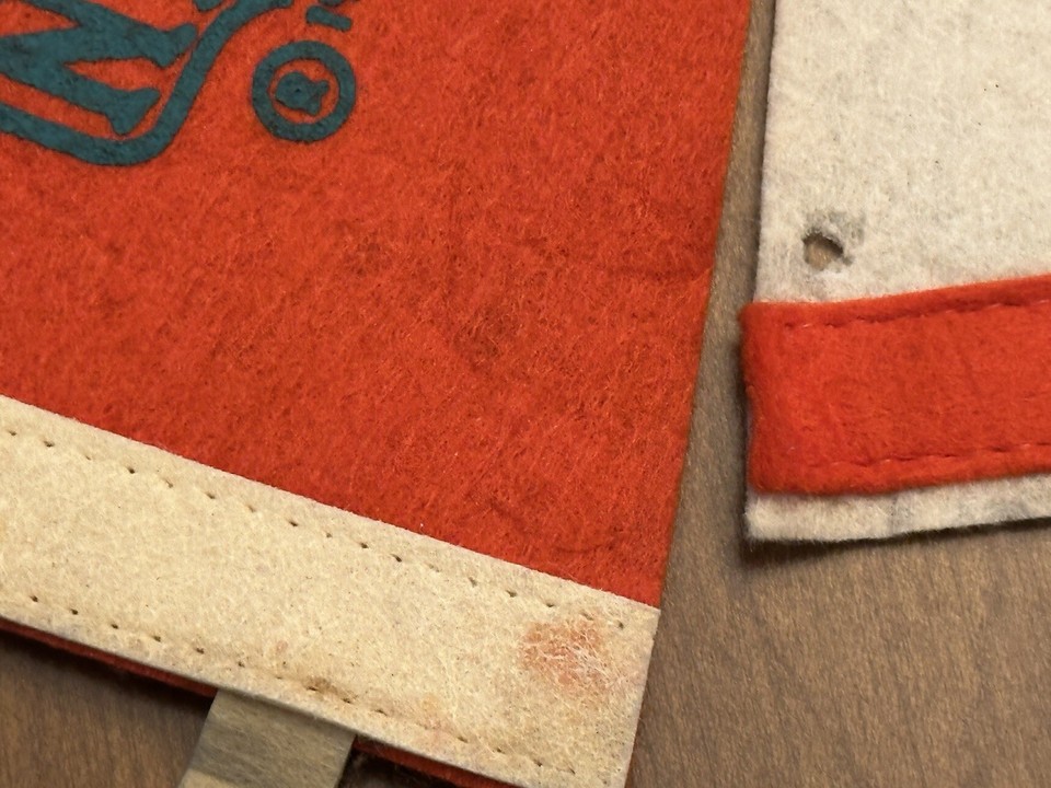 Lot of 7 original AFL Football pennants, vintage 1967, Jets, Chargers ...