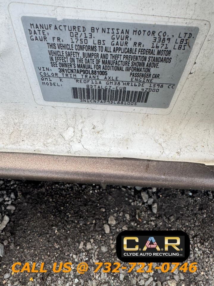 Passenger Right Rear Door Vent Glass Sedan Fits 12-19 VERSA 123178 | eBay