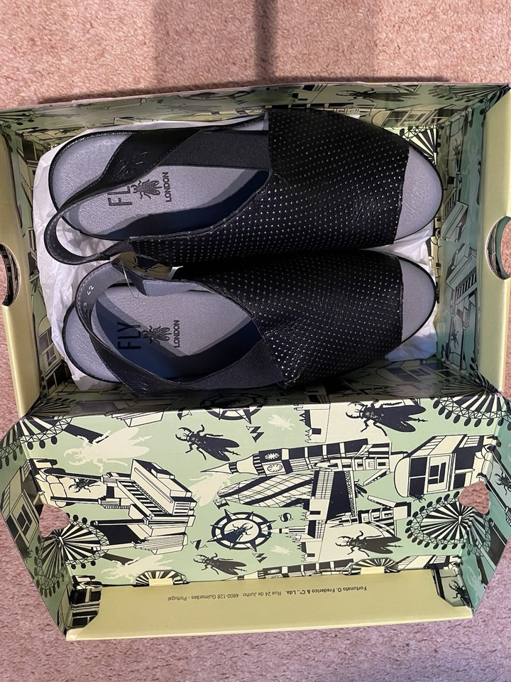 FLY LONDON BOXED SLING BACK LADIES SANDALS SIZE 42 (9uk) | eBay UK