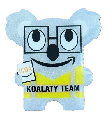 ICQA Koalaty Team Quality pin Amazon Employee Peccy Pin | eBay