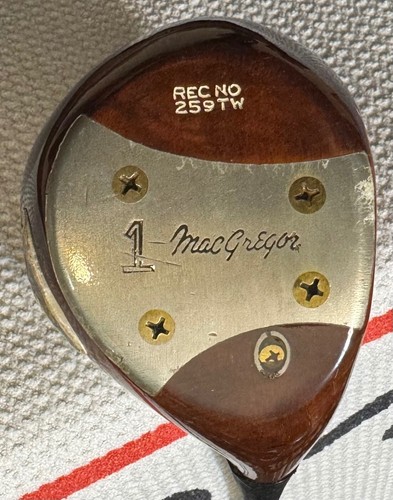 VINTAGE MACGREGOR BYRON NELSON REC. NO. 259TW PERSIMMON DRIVER | eBay