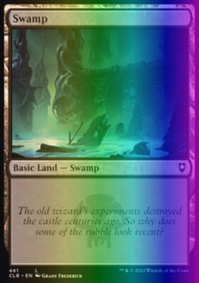 MTG Swamp (461/1023) Commander Legends Battle for Baldur's Gate NM FOIL ...