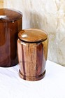 Wooden Cremation Urn Handmade Funeral Jar for Pets | Large Keepsake ...
