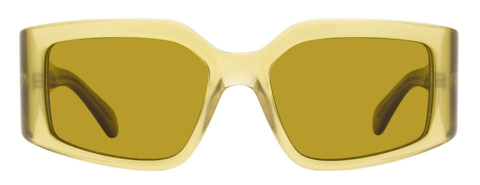 Ferragamo Modified Rectangle Sunglasses SF1101S 330 Opaline Olive 54mm ...