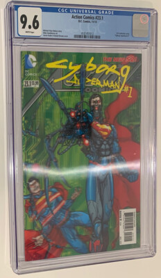 DC Action Comics #23.1 Superman Lenticular 3D Cover Graded 9.6 CGC ...