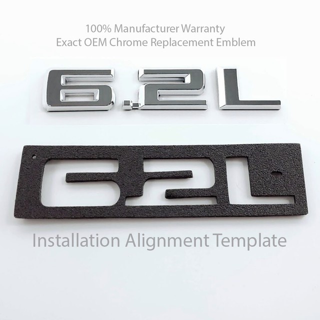 2 X 2019 Body Style Silverado GMC Sierra 6.2l Chrome Emblem 84192174 ...