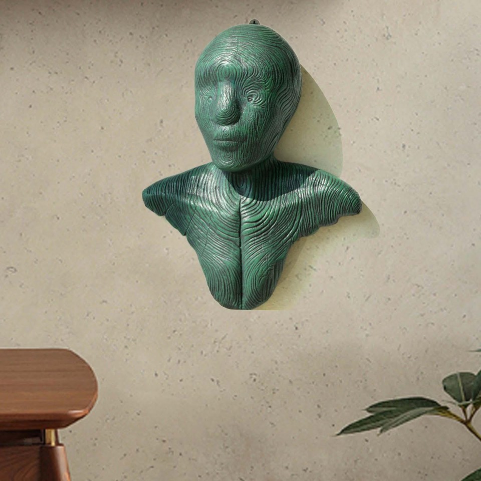 Abstract Wall Sculpture Resin Statue Hanging Ornament Human Body Wall ...