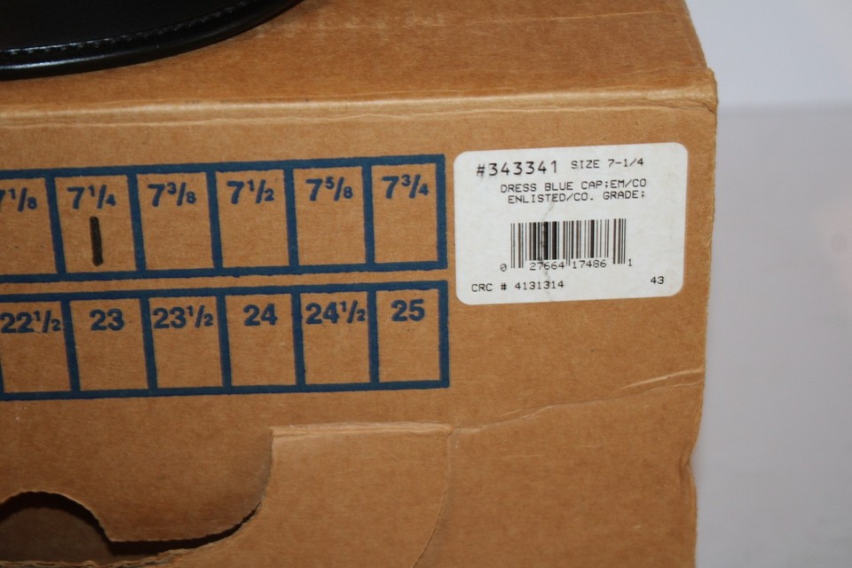 Kingform Vintage US Army Military Black Officer Service Cap ASU ...