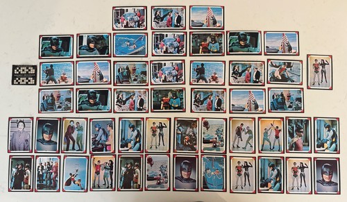 1966 Topps Riddler Back Batman Cards Lot of 49 Cards With Secret ...