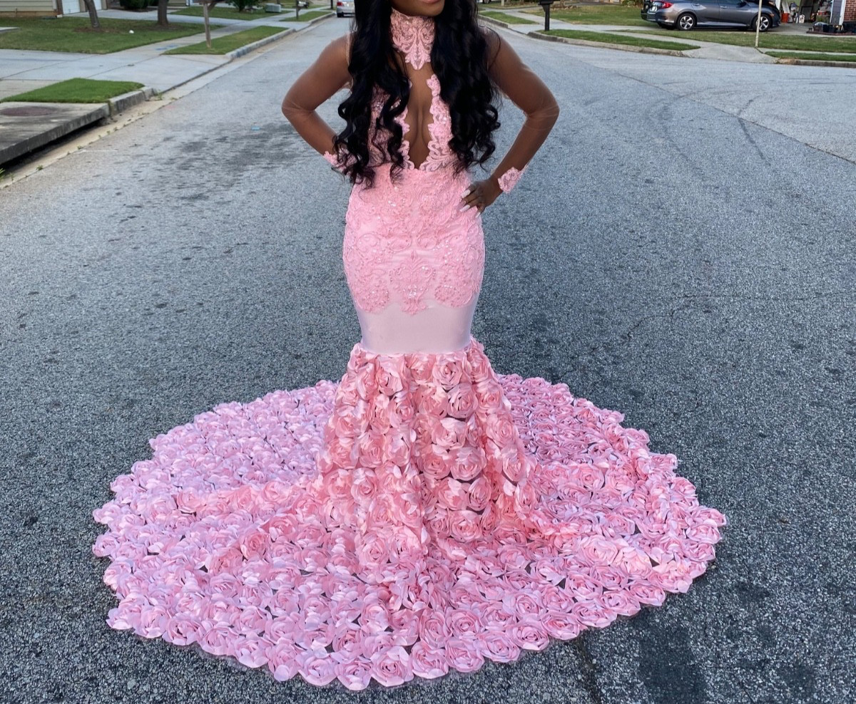 Medium Light Pink Prom Dress (Worn Once!) - Gem