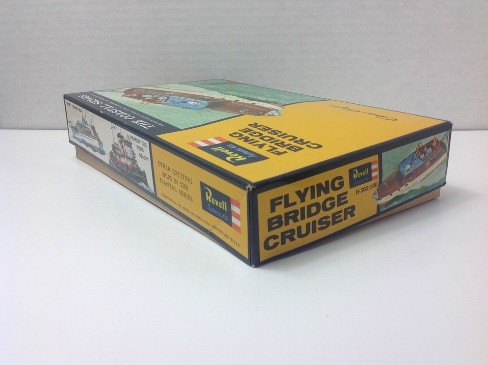 Revell 1:56 Flying Bridge Cruiser, Vintage Model Ship Kit 302-100 ...