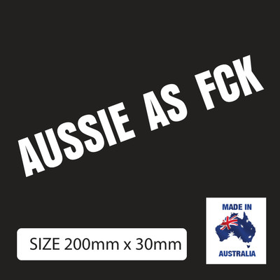 vehicle sticker decal Aussie as funny car window laptop 4x4 | eBay ...