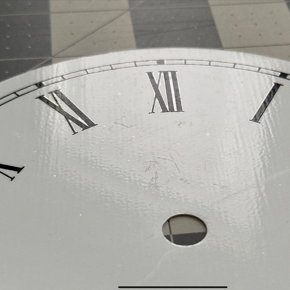 White Clock Dial Face Roman Numerals Metal | eBay