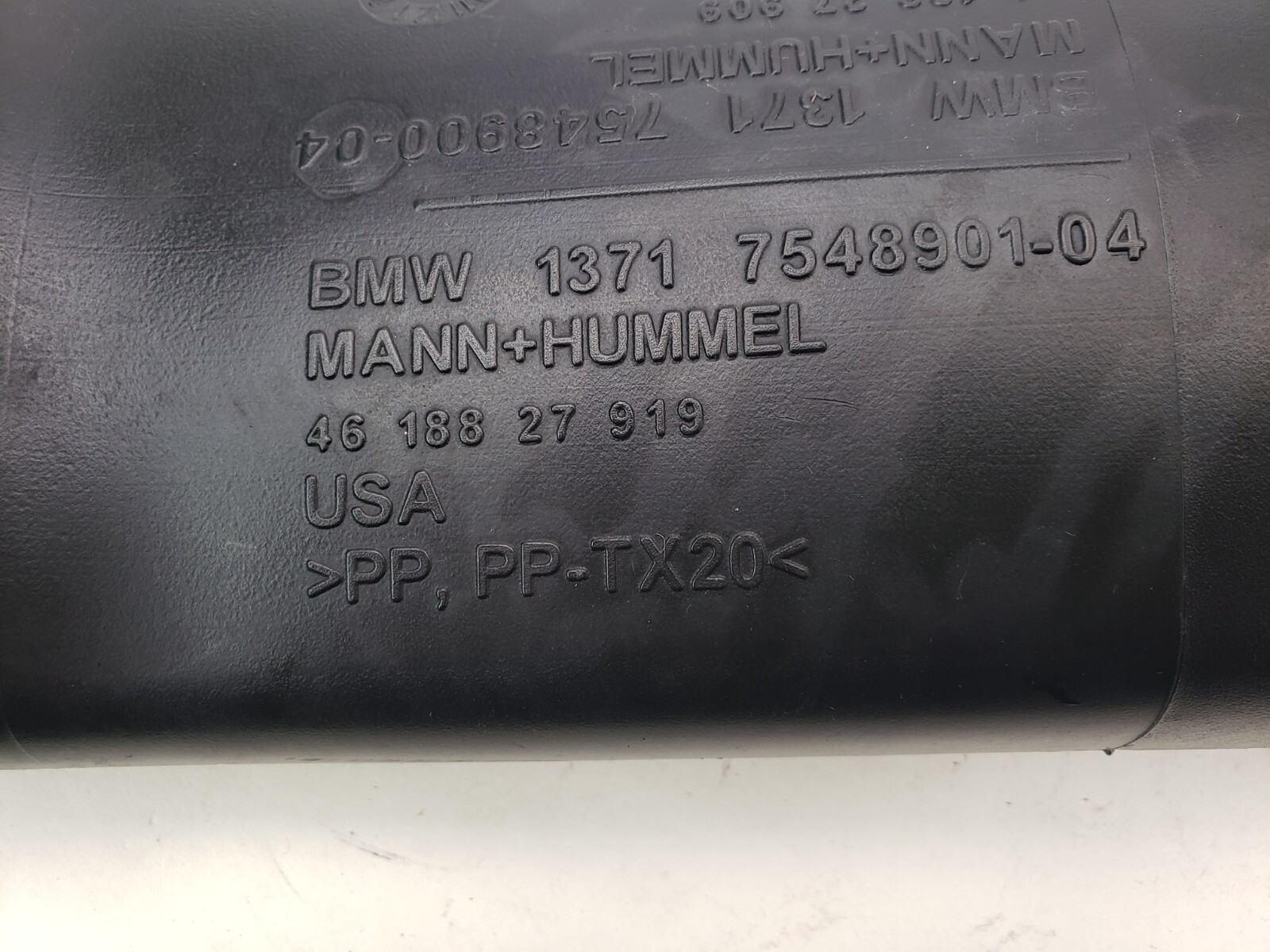 2007 BMW X5 4.8I E70 Left Driver Side Air Intake Duct Tube 13717548900 ...