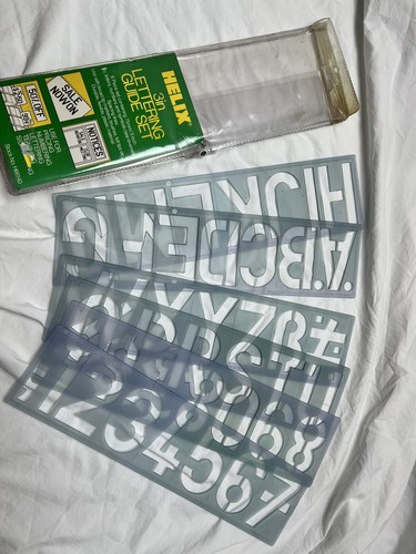 Vintage Original Helix Signwriting Kit 4" 8 Piece H 7301 England MIB | eBay