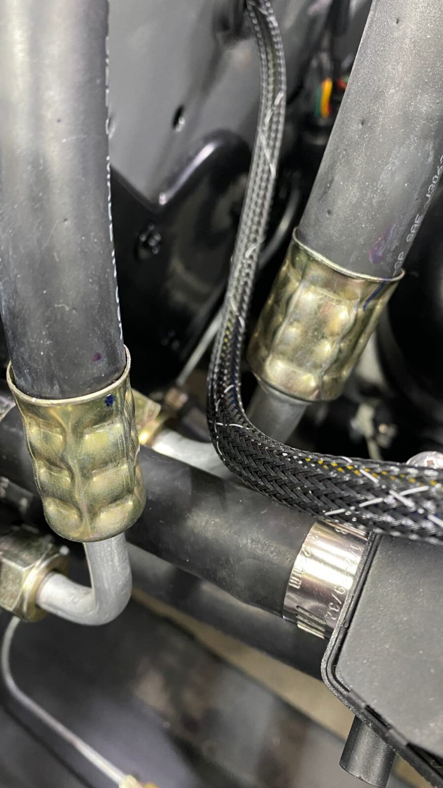 Hydraulic Hose Crimper AC Lines Crimping Tool for Barbed Beaded Air ...